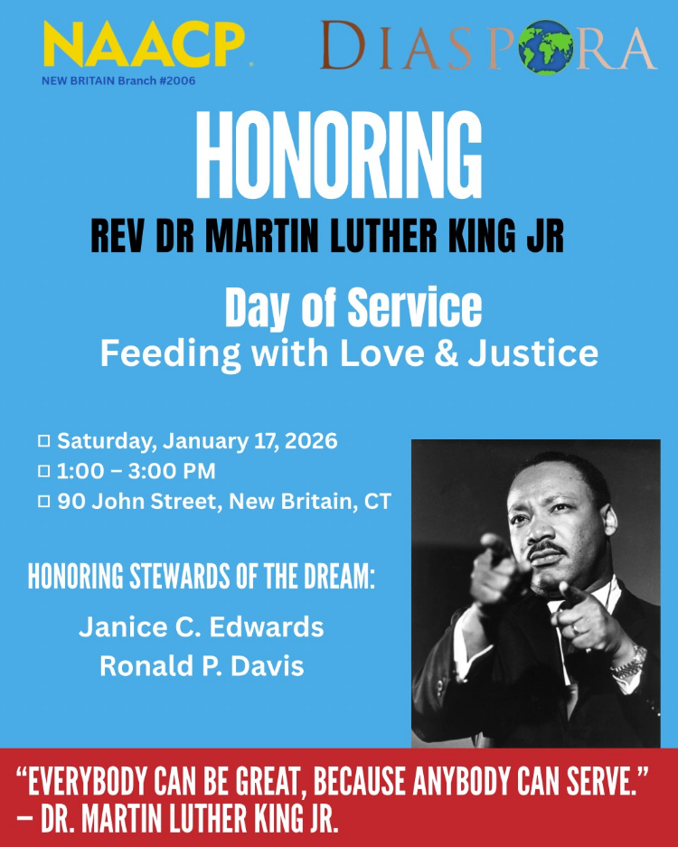 NAACP and Diaspora Hosting Day of Service Honoring Rev Dr Martin Luther ...
